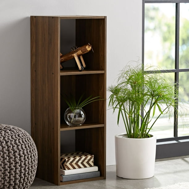 Mainstays 3-Cube Storage Organizer, Canyon Walnut - Walmart Business ...