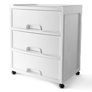 Sterilite 4 Drawer Wide Weave Tower White - Walmart.com