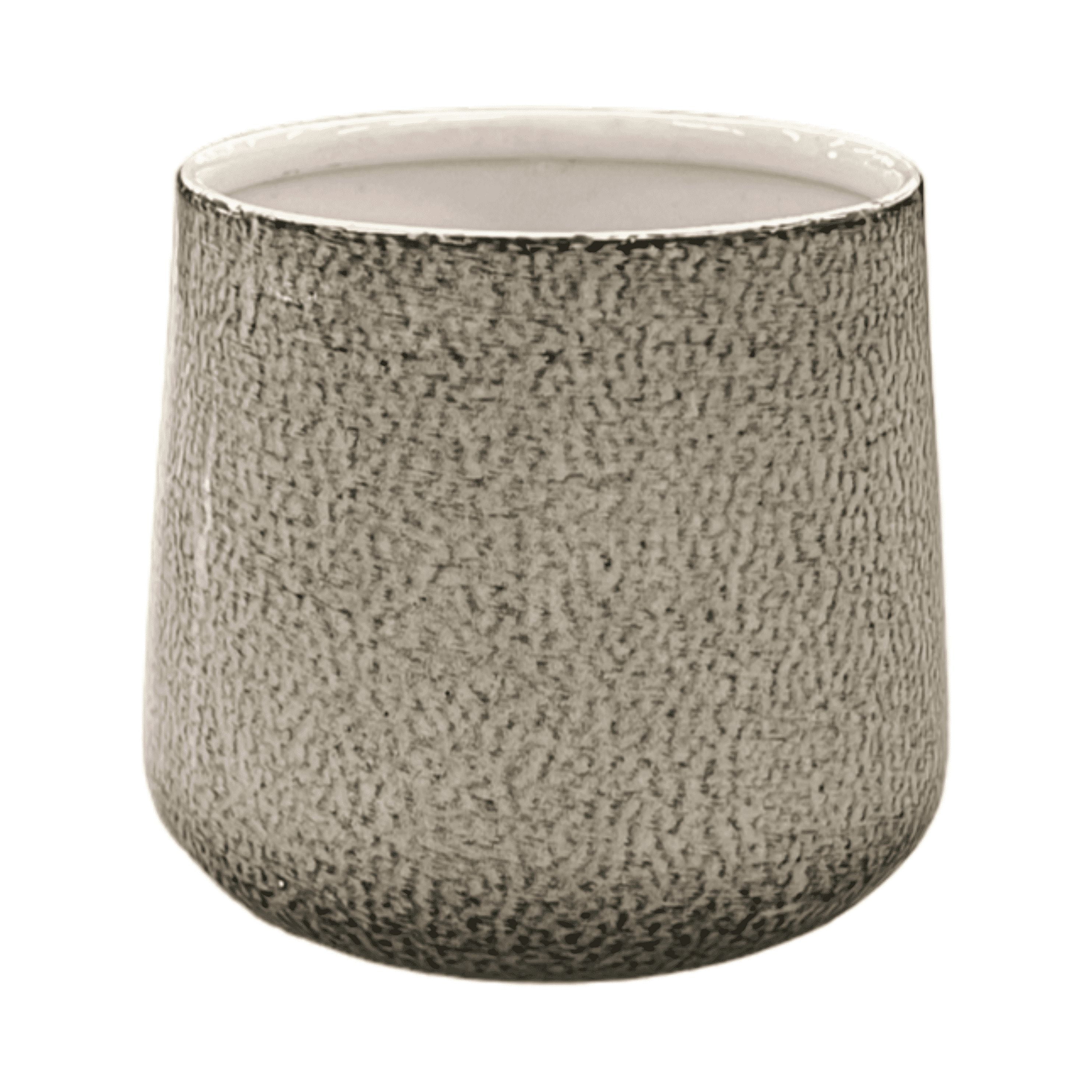 Mainstays 3" Mini Bella Planter, Metal, in Dusted Pearl (Grey ...
