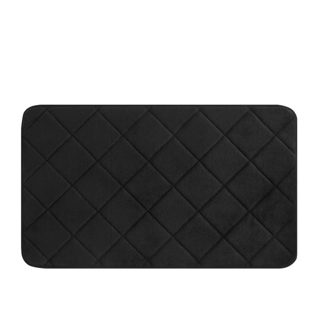 Mainstays 3-Piece Bath Rug Set, Black (3 Pieces) - Walmart.com