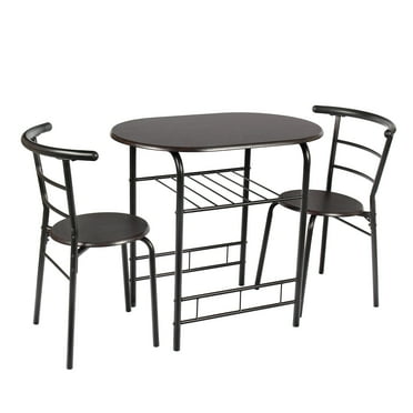 Small Kitchen Table Set 3 PCS, Dining Room Breakfast Table Set for 2 ...