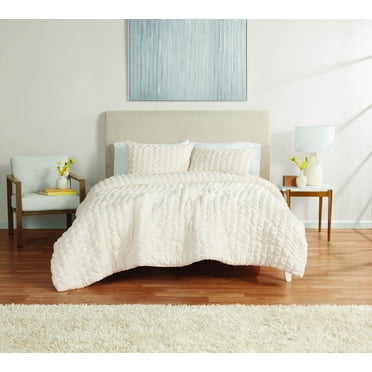 Mainstays 5-Piece Tan Striped Comforter Set, Full/Queen - Walmart.com