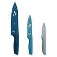 Mainstays Stainless Steel Color Knife Set with Ergonomic Soft Grip ...