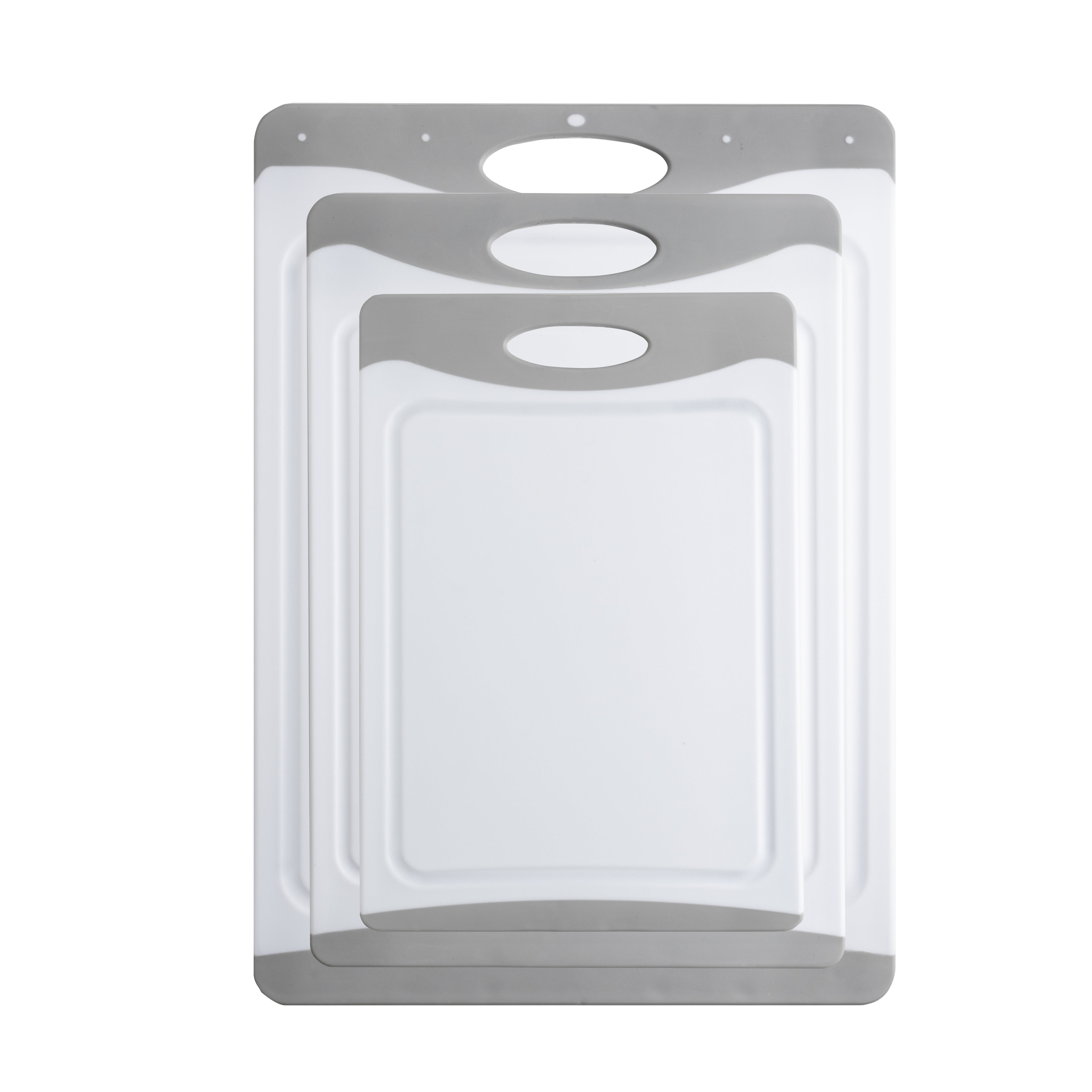 Mainstays 3-Piece Non-Slip Poly Cutting Boards, 50% Recycled PP, 16.9"x ...