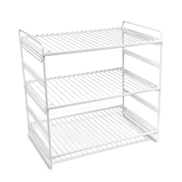 Mainstays 3-Tier Adjustable Storage Shelf, White - Walmart.com