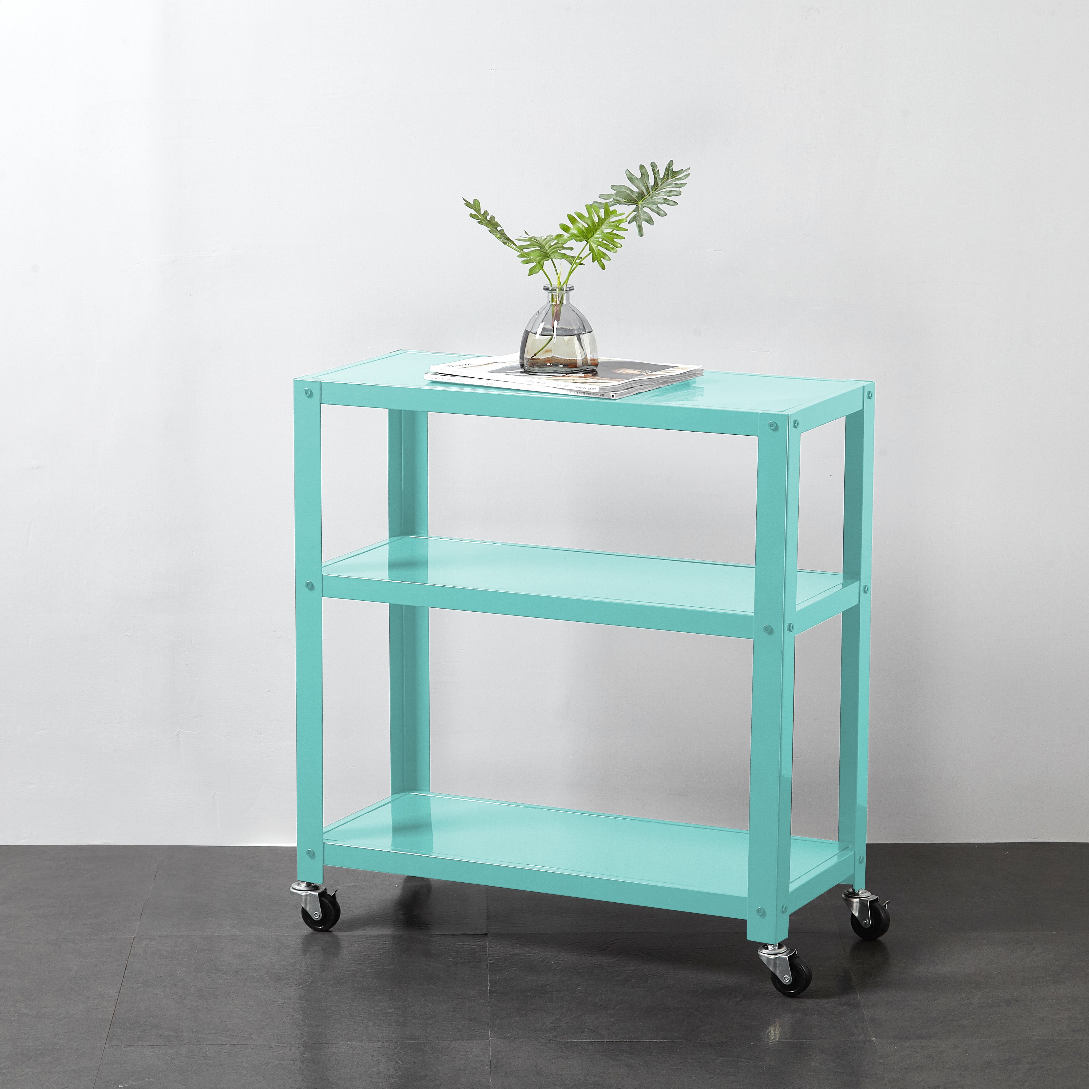 Mainstays 3-Tier Trolley Cart, Tiffany Blue - Walmart.com