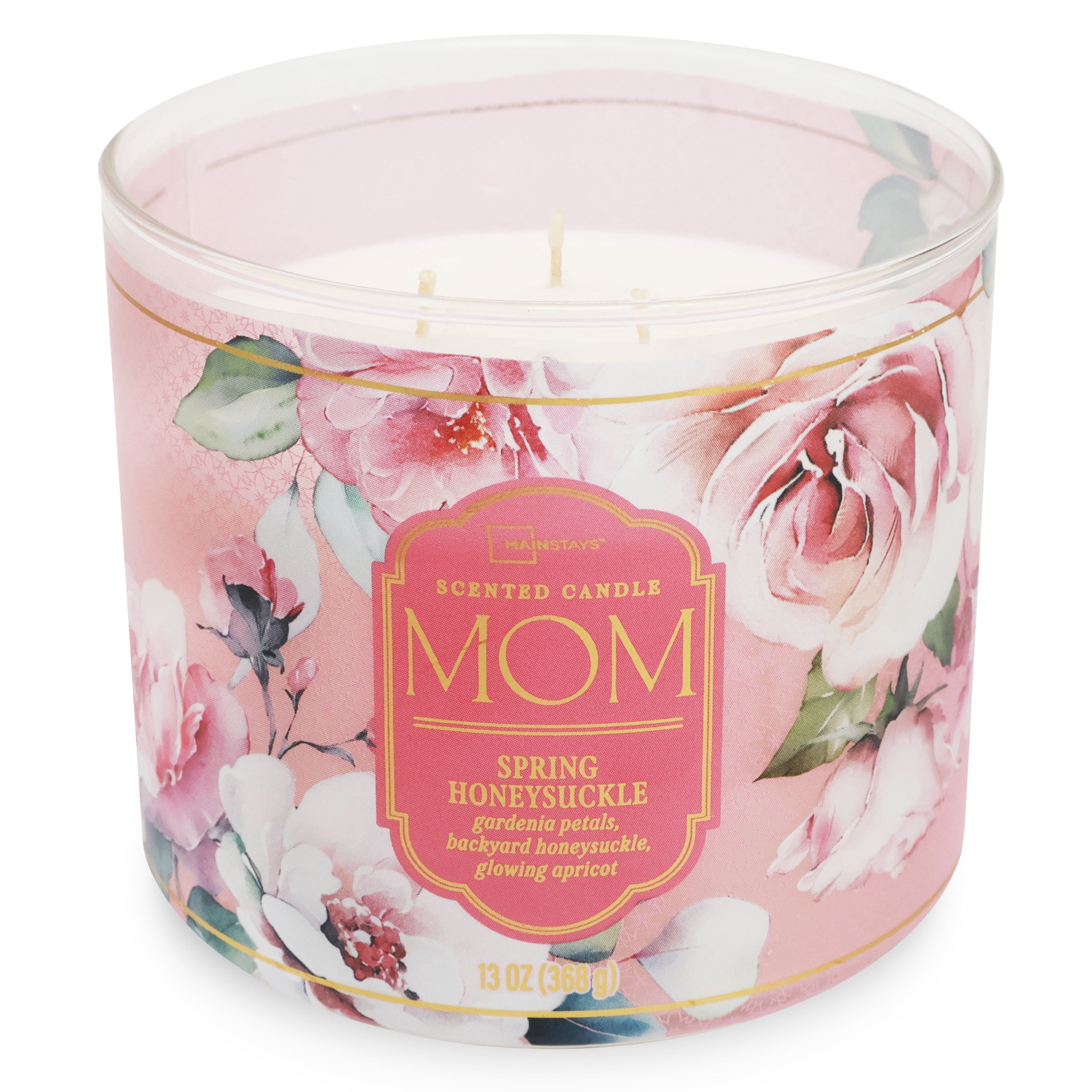 Mainstays 3-Wick Mothers Day Wrapped Candle "Mom", 13-Ounce - Walmart.com