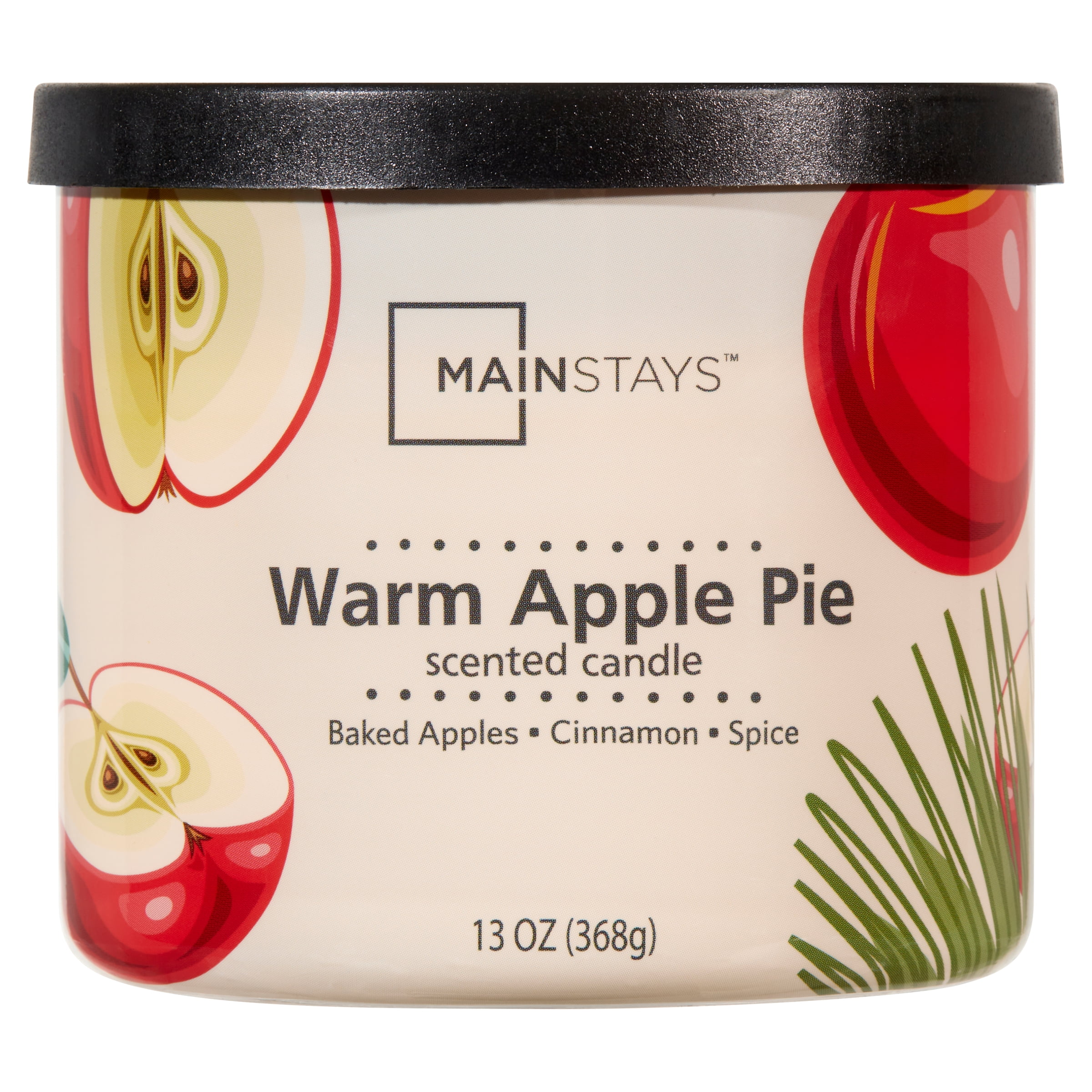 Mainstays 3-Wick Warm Apple Pie Candle - 13 oz - Walmart.com