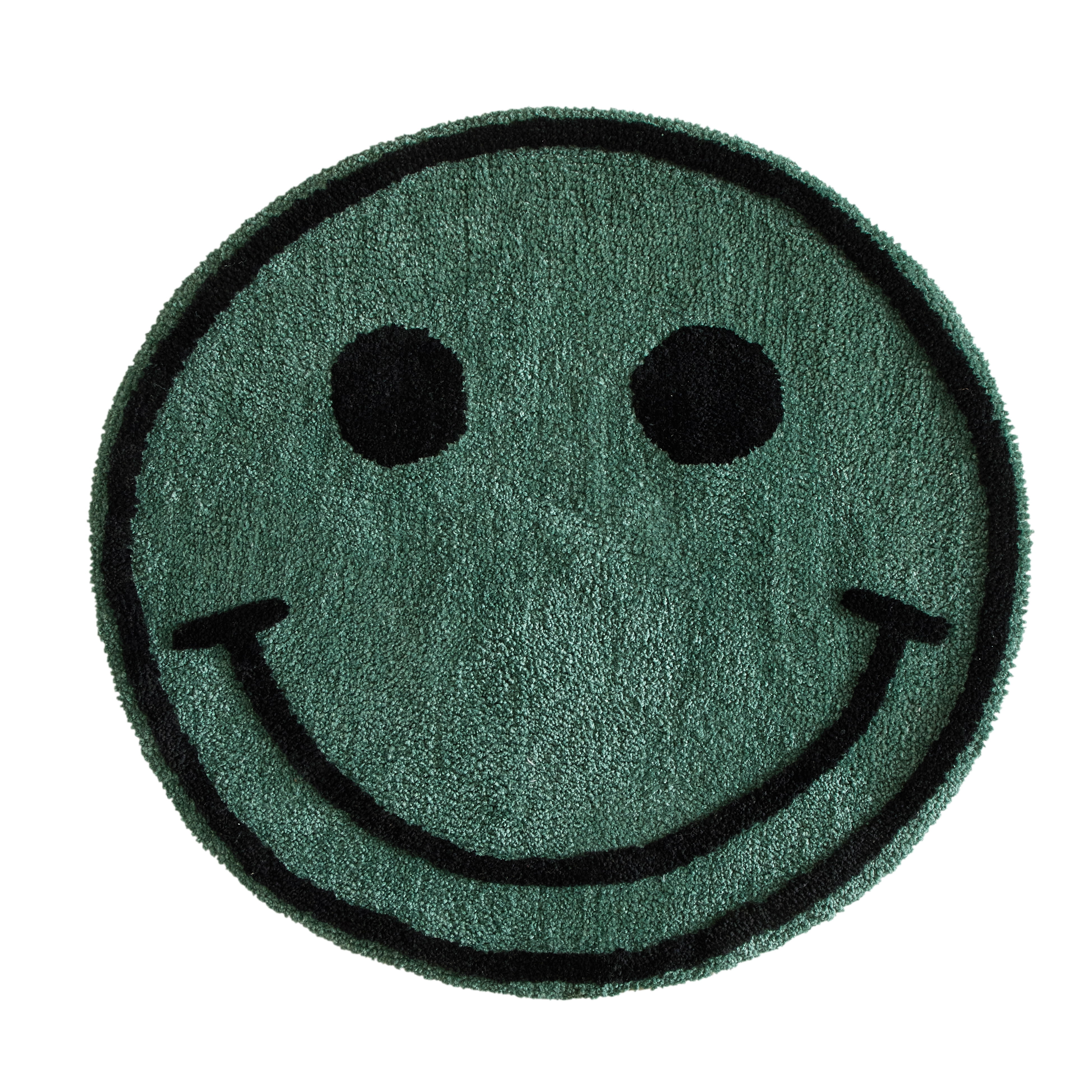 Mainstays 30" x 30" Smiley Face Shaped Room Rug, Green Sage - Walmart ...