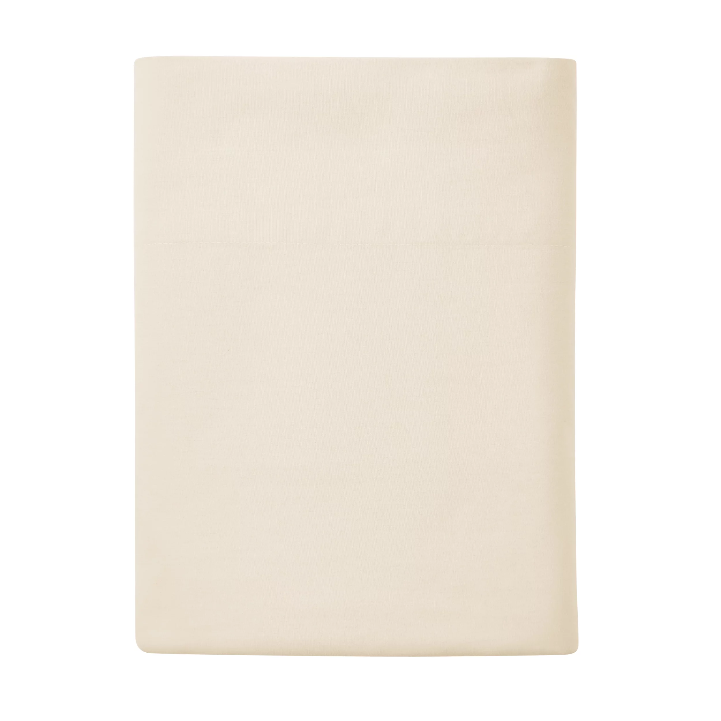 Mainstays 300 Thread Count Easy Care Percale Flat Sheet, Papyrus Beige ...
