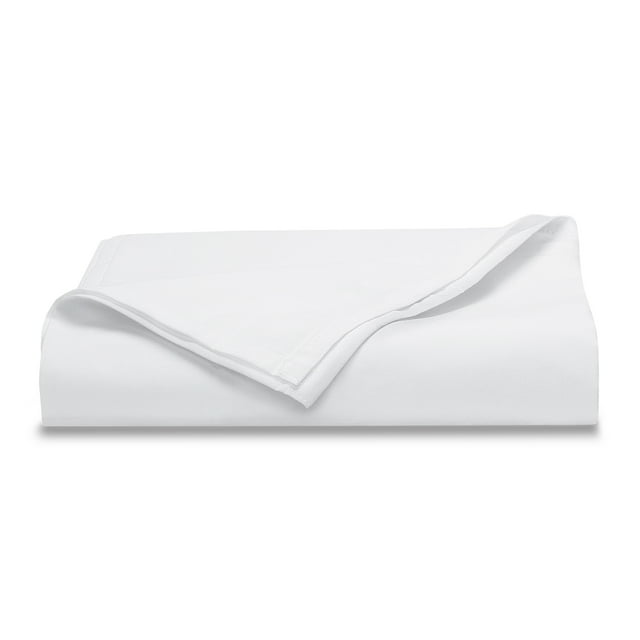 Mainstays 300 Thread Count Easy Care White Cotton Blend Percale Flat Bed Sheet, Queen - Walmart.com