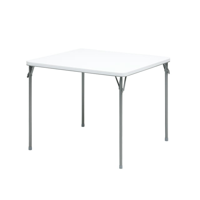 Mainstays 34inch Straight Folding Table, White - Walmart.com