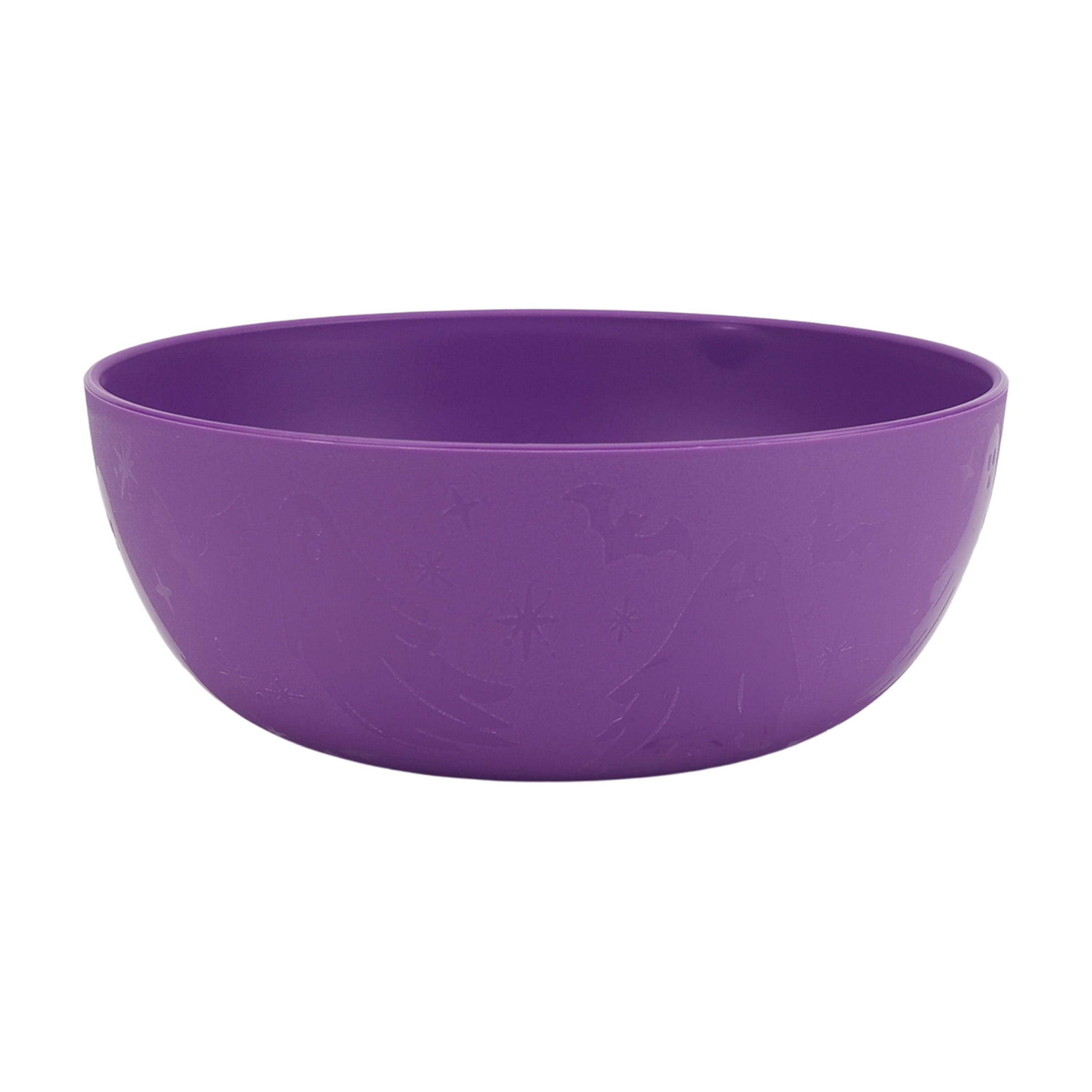Mainstays 38 Ounce Round Plastic Etched Ghost Bowl, Purple - Walmart.com