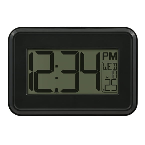 Digital Wall Clock Seconds