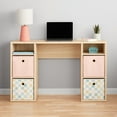 Mainstays 4-Cube Storage Desk, Spring Pine - Walmart.com