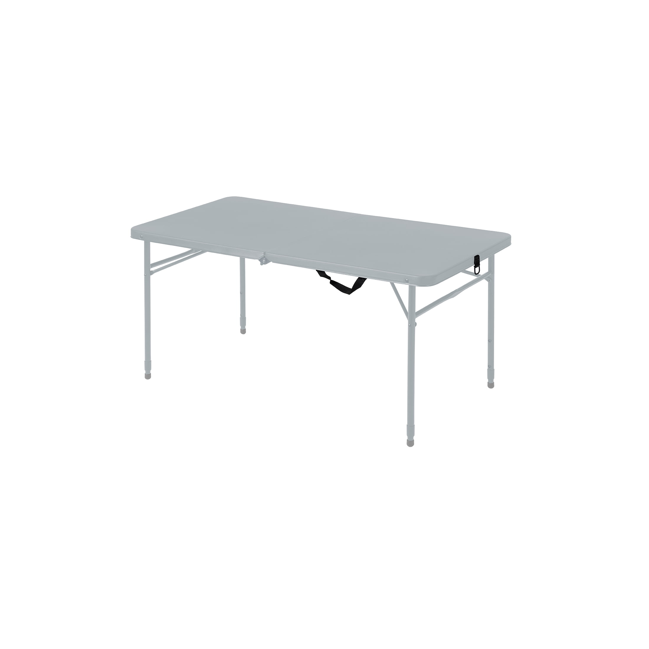 Mainstays 4 Foot Fold-in-Half Adjustable Folding Table, Gray - Walmart.com