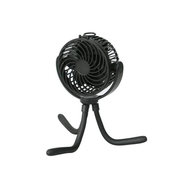Mainstays 4" New 3-speed Portable Rechargeable Fan with Flexible Tripod ...