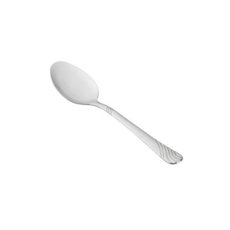 Mainstays 4-Piece Swirl Stainless Steel Dinner Spoon Set, Silver ...