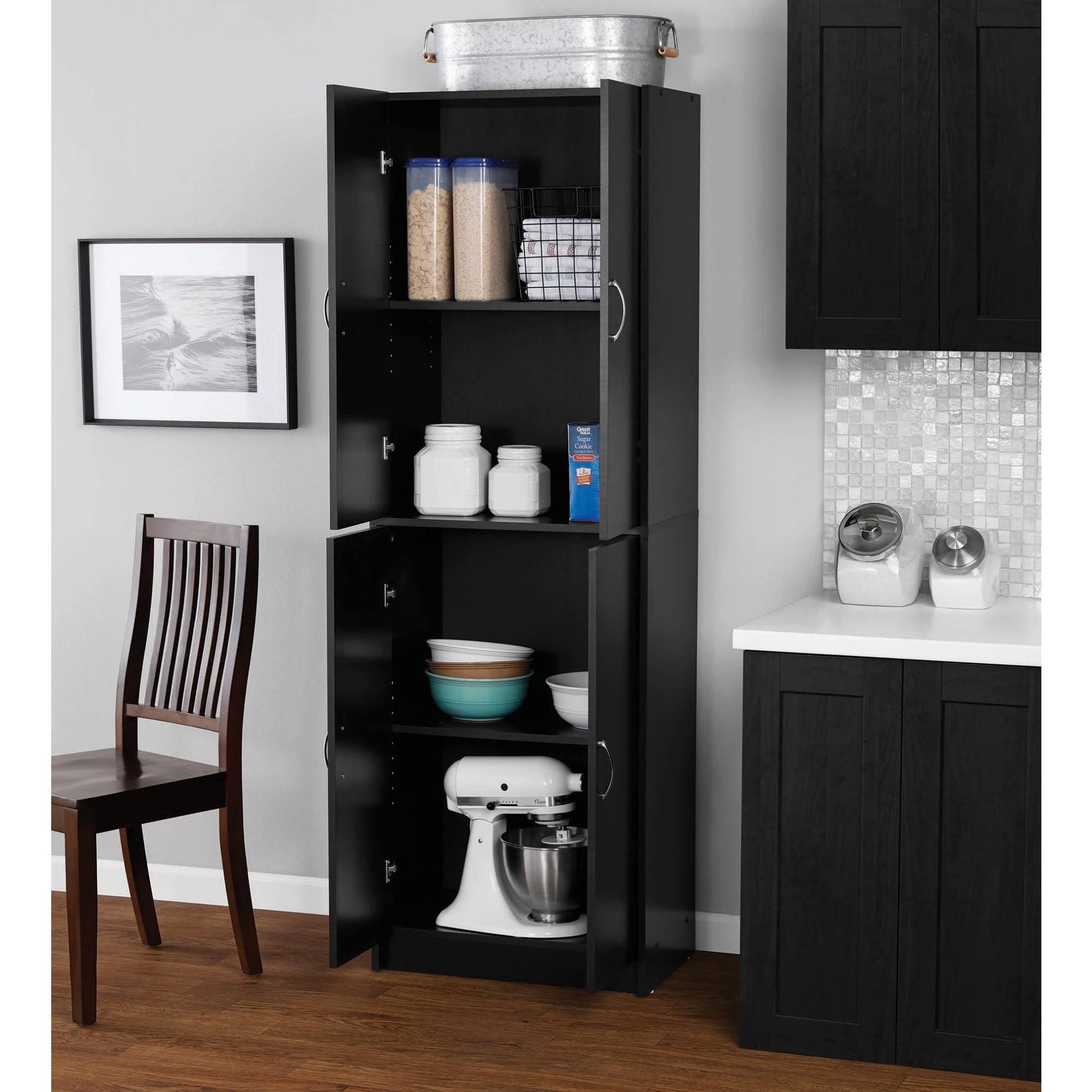 Mainstays 4-Shelf Multipurpose Storage Cabinet, Multiple Colors ...