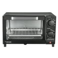 Mainstays 4 Slice Toaster Oven with 3 Settings, includes Baking Rack ...