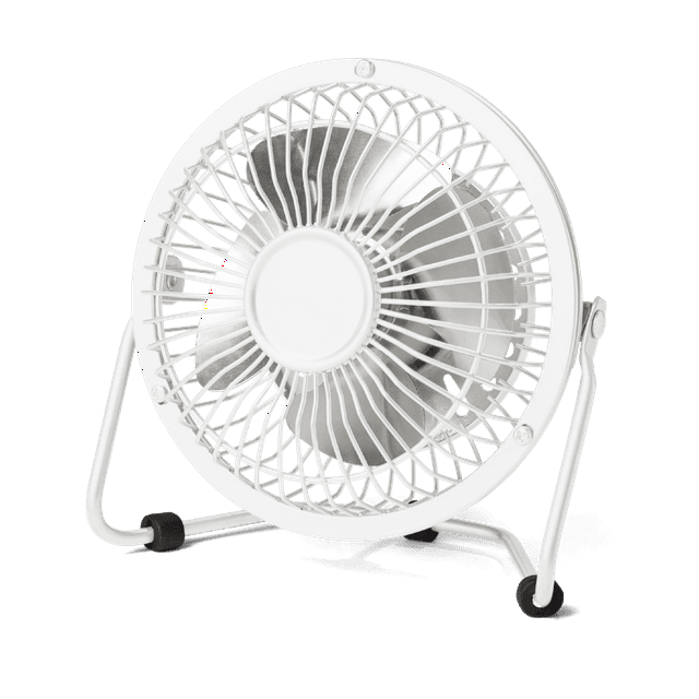 Mainstays 4 inch Metal Mini 360-degree Pivot USB Personal Desktop Fan ...