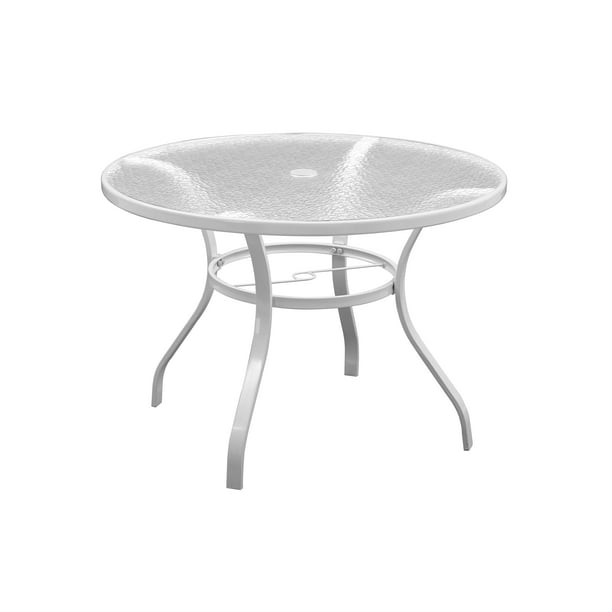 Mainstays 40" Round Dining Table, White - Walmart Business Supplies