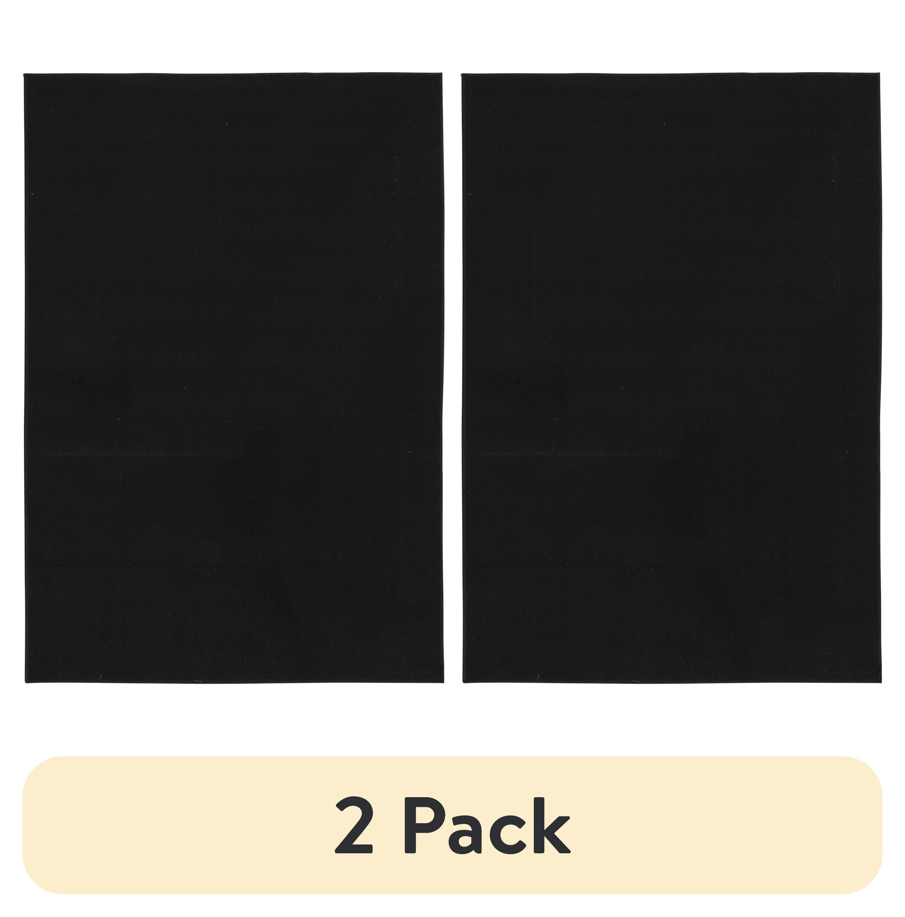 (2 pack) Mainstays 40"x60" Titan Black Durable Indoor Area Rug ...