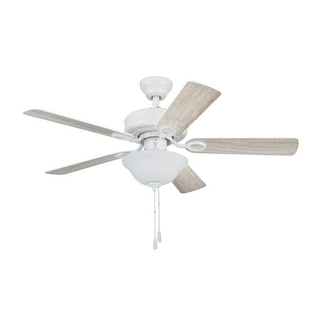 Mainstays 44" Indoor Ceiling Fan with LED Light, 5 Reversible Blades ...