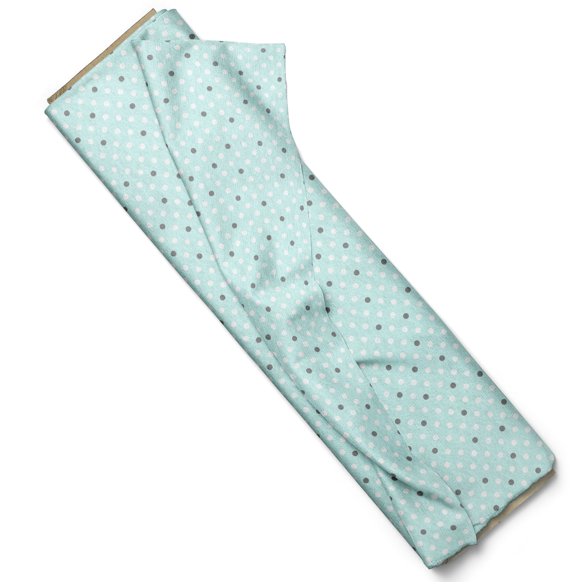 Mainstays 44" Width Cotton Flannel Miko Dot Multi Teal Fabric 8 Yard ...