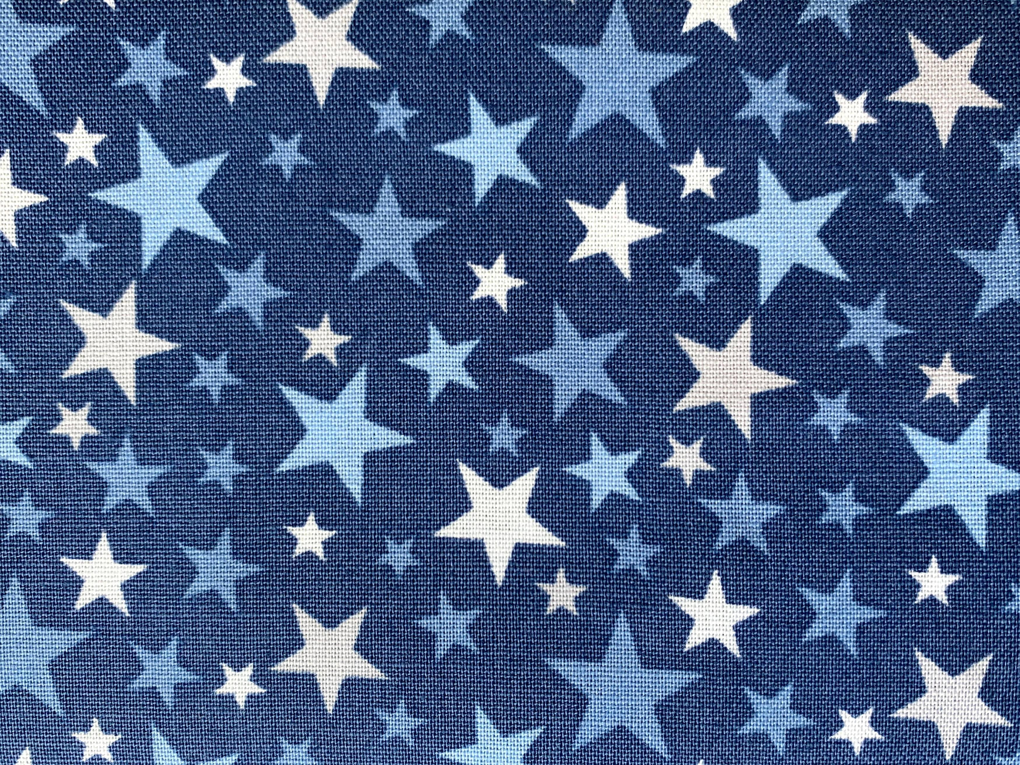 Mainstays 44" x 1 yard 100% Cotton Star Print Sewing & Craft Fabric ...
