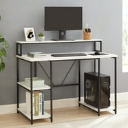 Mainstays Side Storage Desk - Natural - Walmart.com