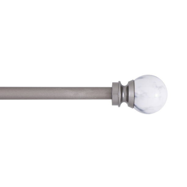 Mainstays 48-84 in. Lauren Adjustable Petite Cafe Curtain Rod, 1/2 in ...