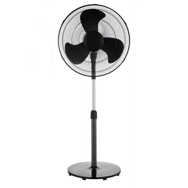 Mainstays 48" Tall, 3-Speed Oscillating Pedestal Fan, Adjustable 18 ...