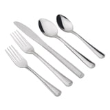 Mainstays Flatware Set, 49 Pieces, Service for 8, Stainless Steel ...