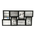 Mainstays Collage Frame Black 8-Opening 4x6 Photo Display Wall or ...