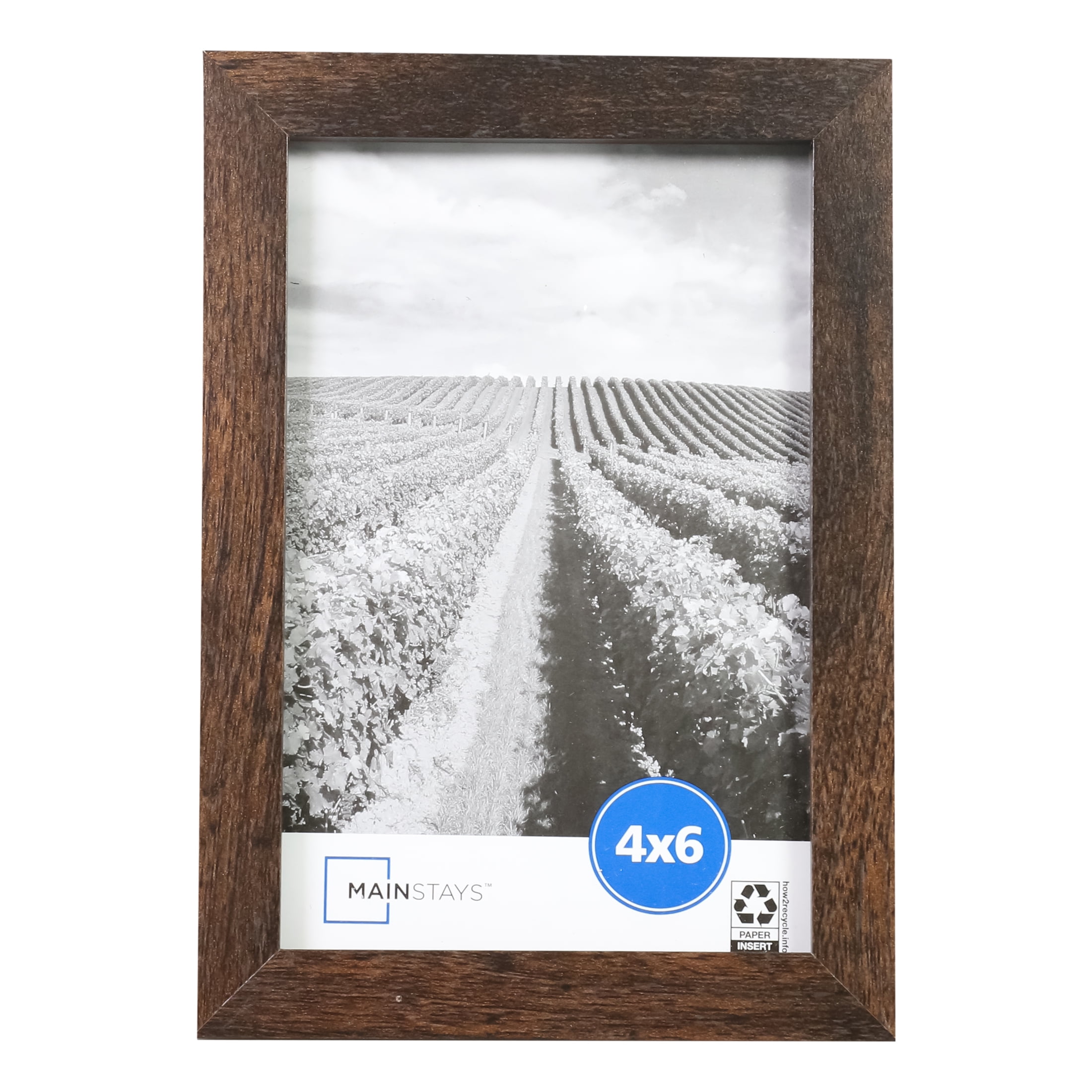 Mainstays 4x6 Linear Gallery Wall Picture Frame, Brown - Walmart.com