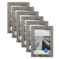 Mainstays 4x6 Linear Gallery Wall Picture Frame, Rustic Gray, Set of 6 ...