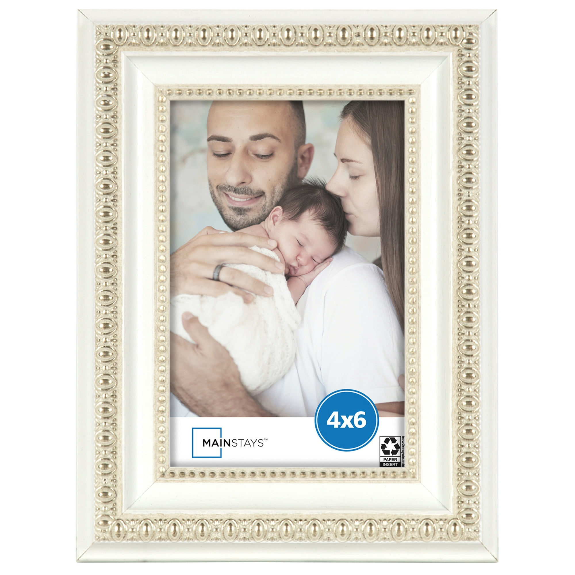 Ornate White Frame