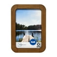 Mainstays 4x6 Inch Wood Picture Frame with Rounded Corners, Walnut ...