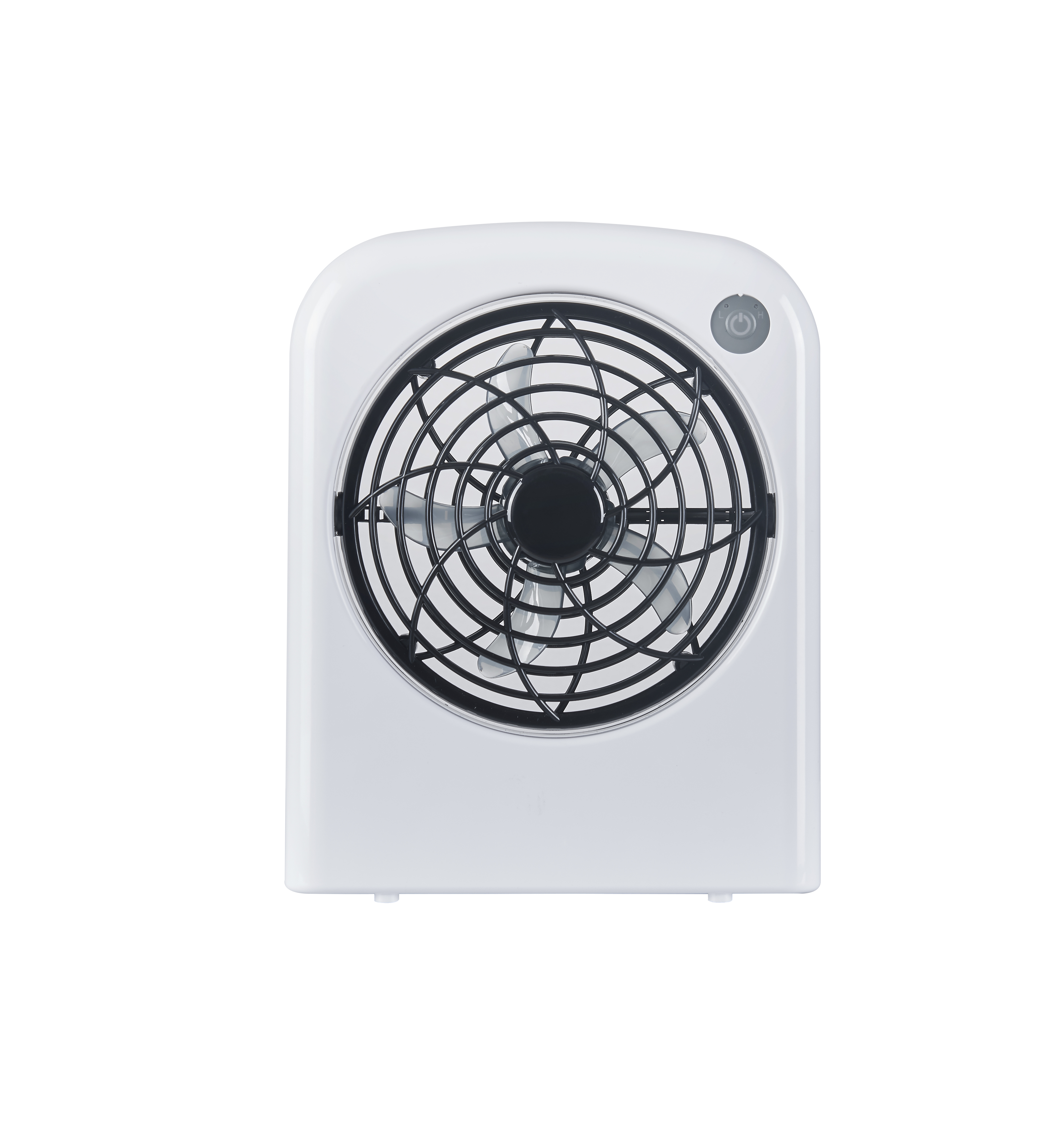 Mainstays 5'' 130 Degree Pivoting Grill Plastic Portable Box Fan, White ...