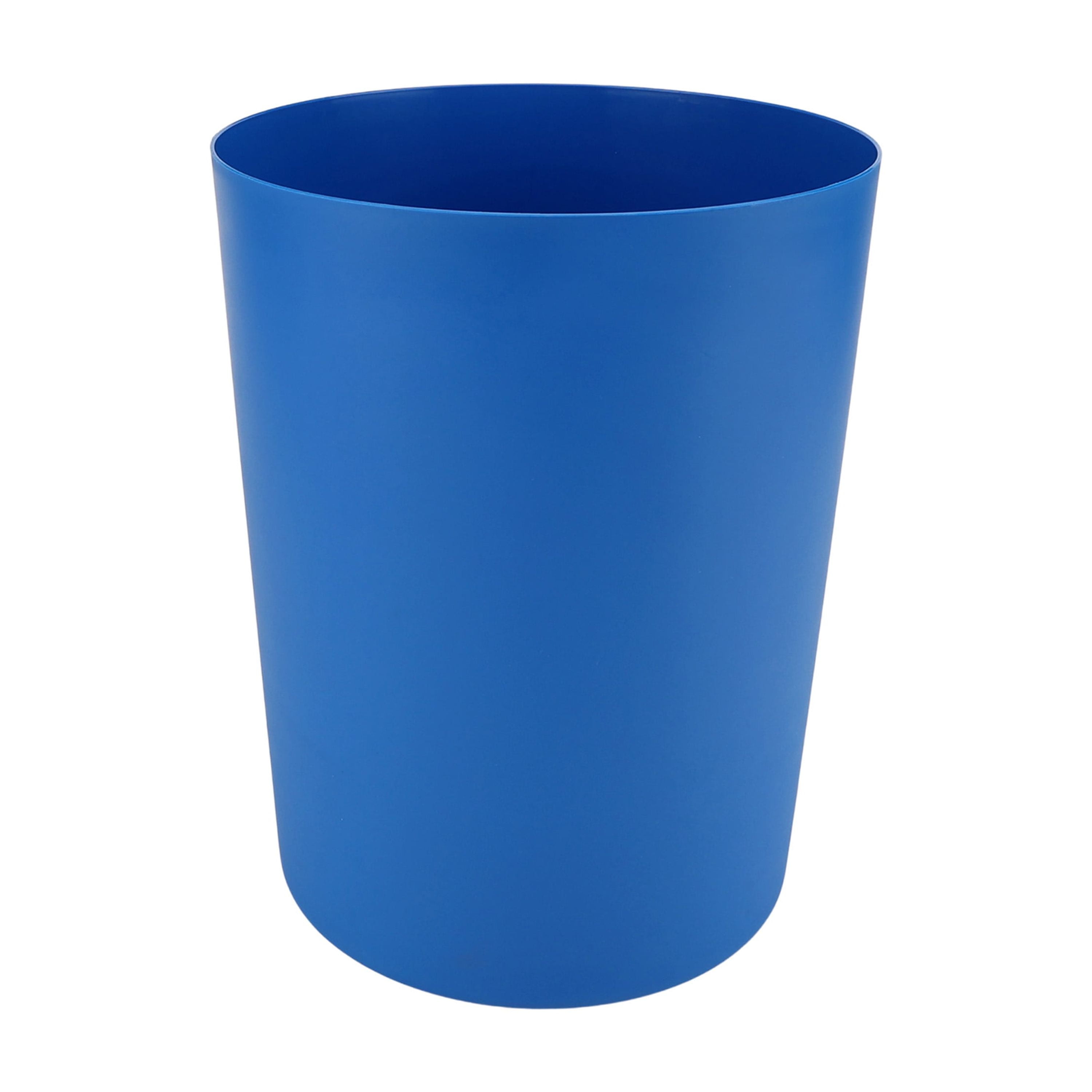 Mainstays 5 Gallon Trash Can - Blue Plastic Office Waste Can - Walmart.com