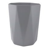 Mainstays Bathroom Trash Can, 5 Gallon Geometric Plastic Garbage Bucket ...