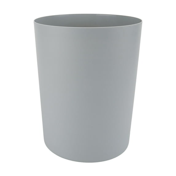 Mainstays 5 Gallon Trash Can, Plastic Office Wastebasket, Grey Matte ...