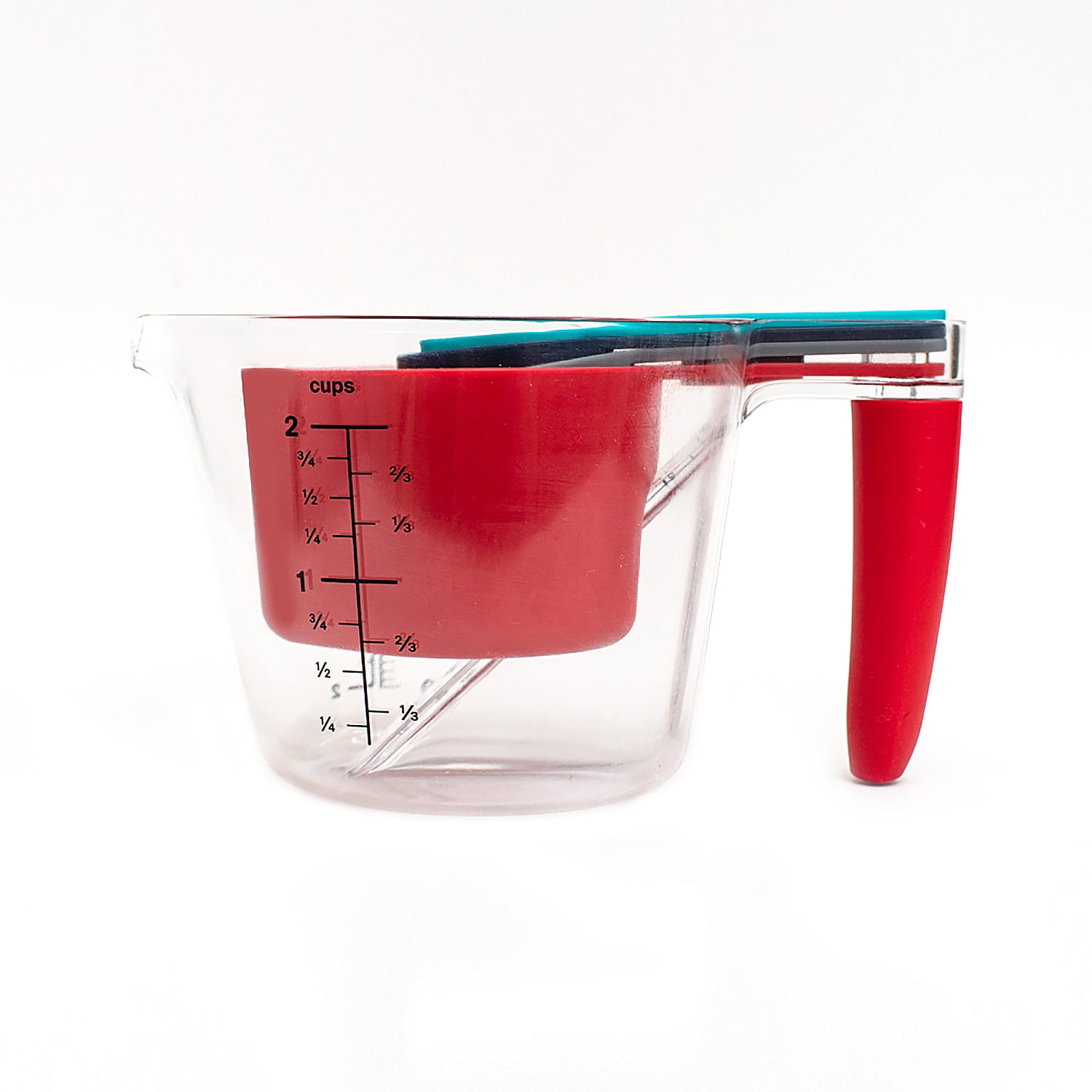 Mainstays 5 Piece Colored Measuring Spoons & Clear Plastic Measuring ...