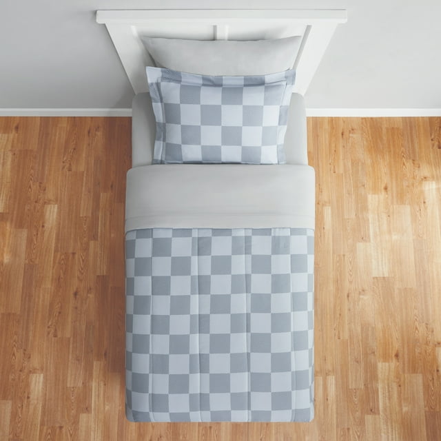 Mainstays 5 Piece Reversible Bed in a Bag Comforter Set with Sheets ...