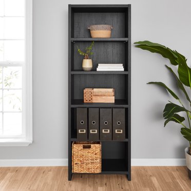 Mainstays 3-Shelf Bookcase with Adjustable Shelves, Canyon Walnut ...