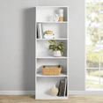 Mainstays 5-Shelf Bookcase with Adjustable Shelves, White - Walmart.com