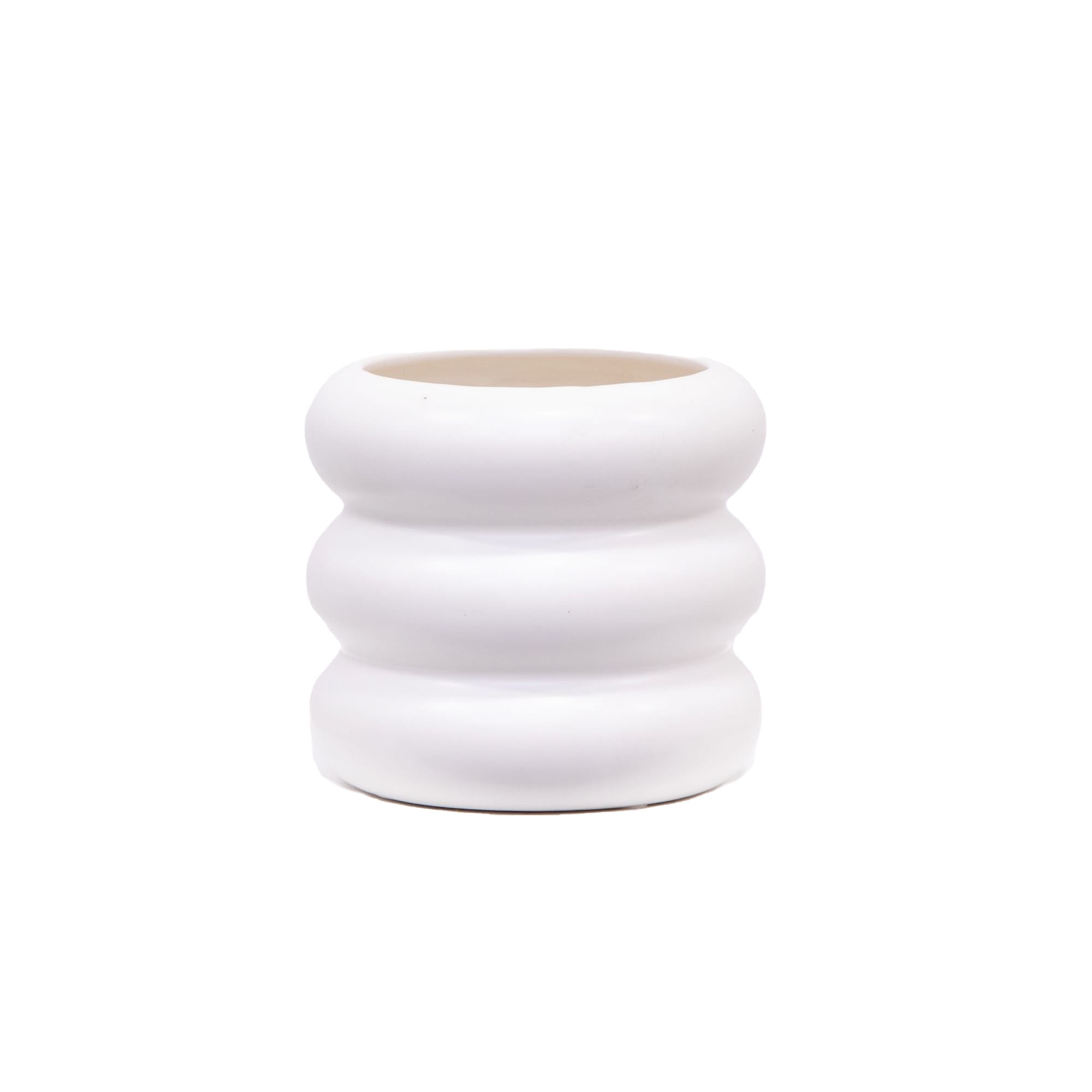 Mainstays 5" White Ceramic Bubble Planter - Walmart.com