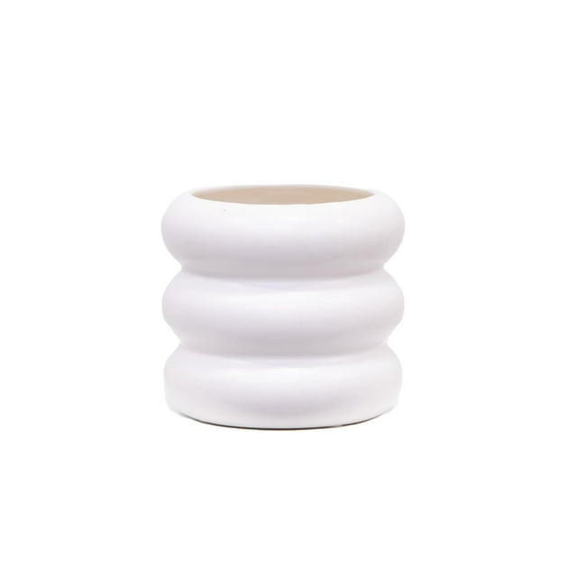 Mainstays 5" White Ceramic Bubble Planter - Walmart.com
