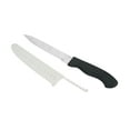 Mainstays 5" Stainless Steel Utility Knife with Black Plastic Handle ...